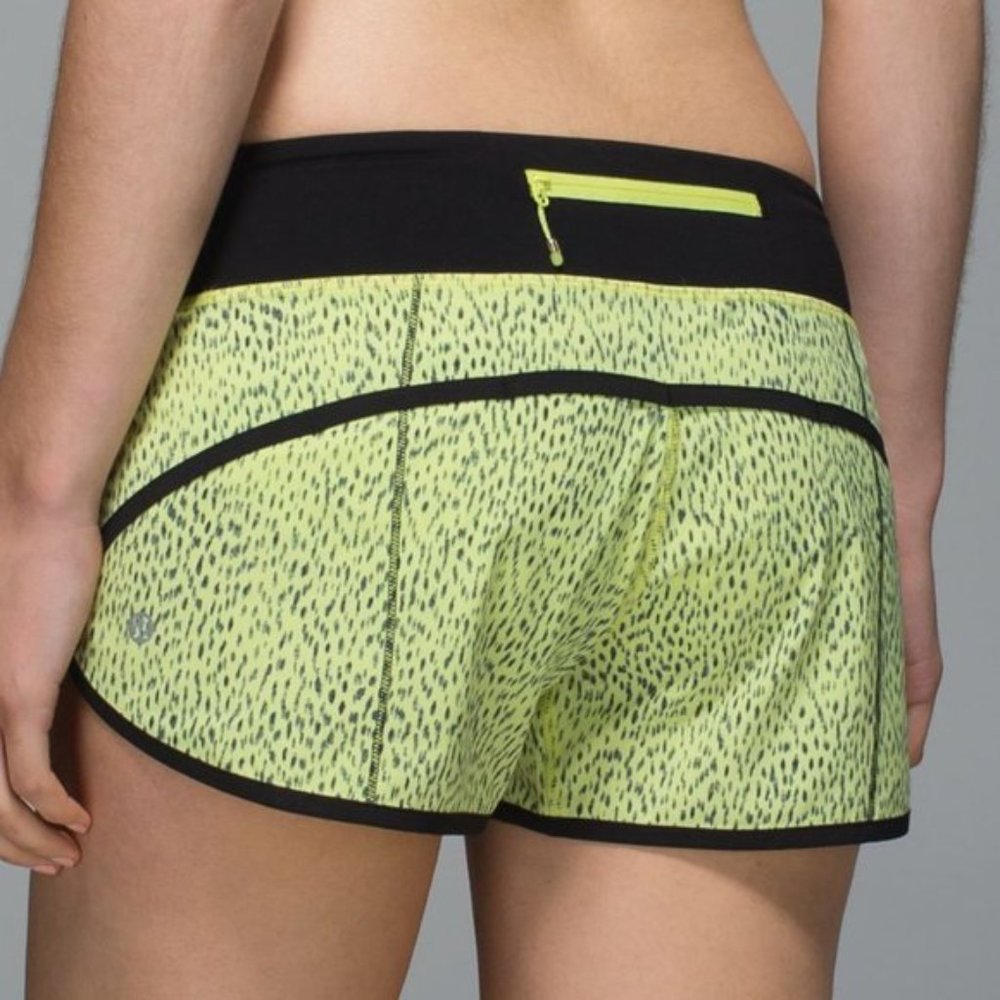 Lululemon Run Speed Short Dottie Dash Clarity - Gem